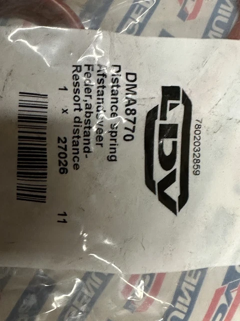 LDV PILOT CONVOY Brake & Clutch Pedal Return Spring Dma8770 Genuine ...