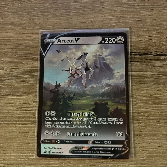 CARTE POKEMON ARCEUS SWSH204 PROMO Ultra Rare V Epée et Bouclier FR ...