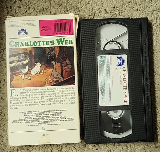 BANDE VIDÉO VHS Web Charlotte 1972 Hanna-Barbera lecture HI Fi EUR 9,25 ...