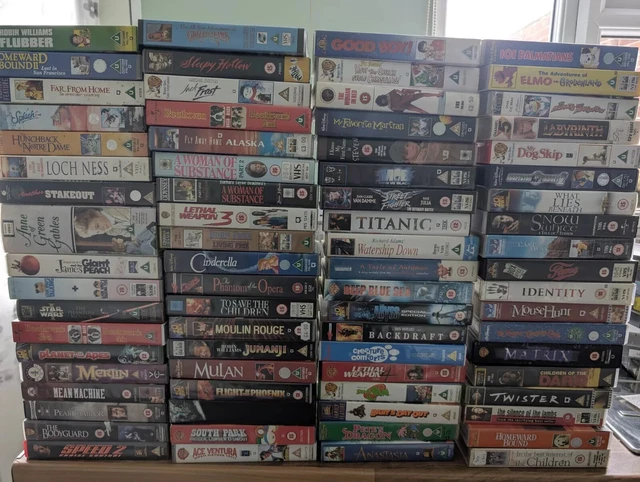 VHS VIDEO TAPE Bundle Job Lot - 30 Random VHS TAPES from The 80s And ...