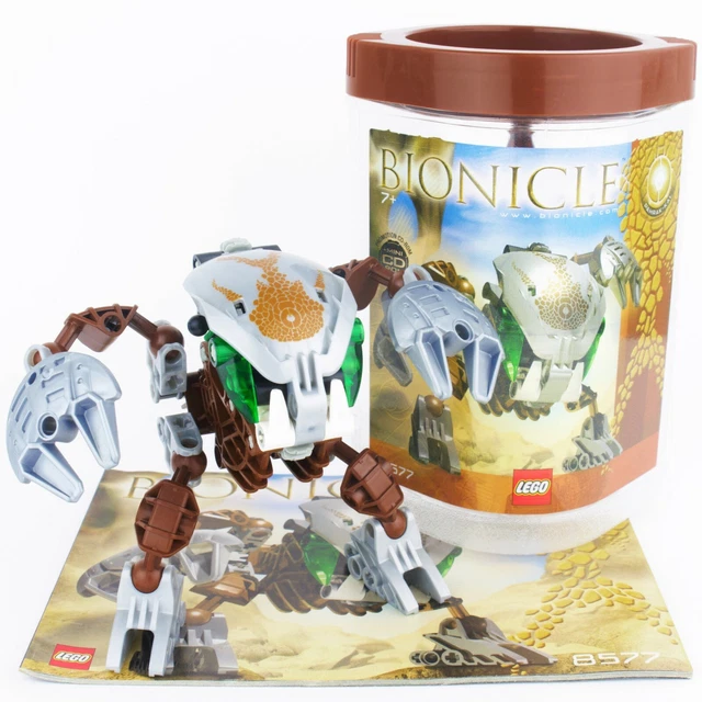 LEGO BIONICLE 8577 Pahrak-Kal Brown Bohrok-Kal + KRANA Brain 100% ...
