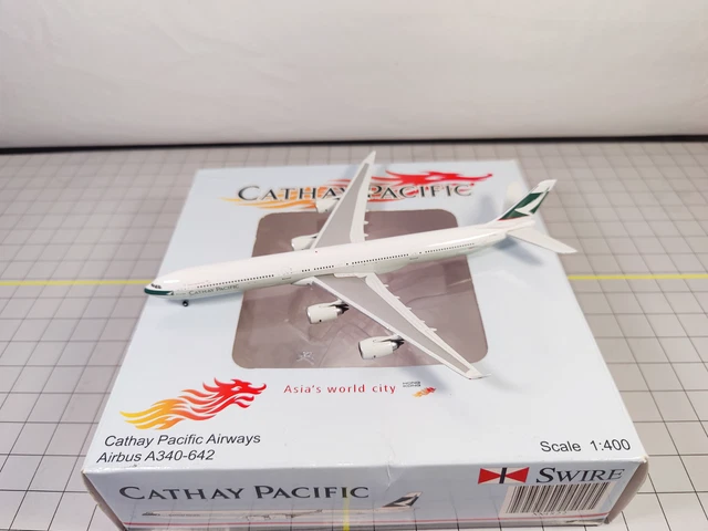 CATHAY PACIFIC AIRBUS A340-600 B-HQB Aircraft Model 1:400 Scale JC ...