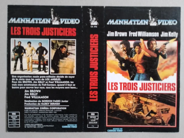 JAQUETTE VHS - Les Trois Justiciers - Vhs Sleeve - Fred Williamson EUR 7,00 - PicClick FR