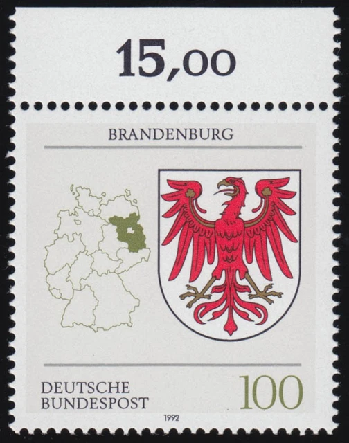 1589 LÄNDERWAPPEN BRANDENBURG 100 Pf ** Oberrand EUR 1,15 - PicClick DE
