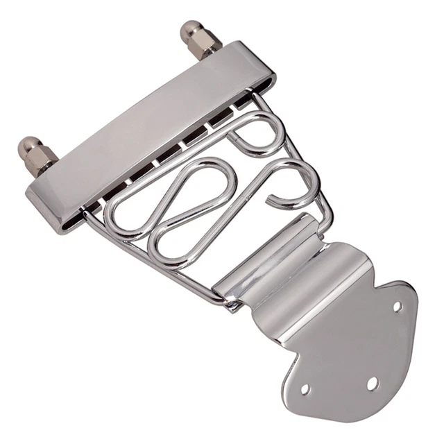 TRAPEZE TAILPIECE BRIDGE Wired Frame for 6 String Archtop Jazz Guitar ...