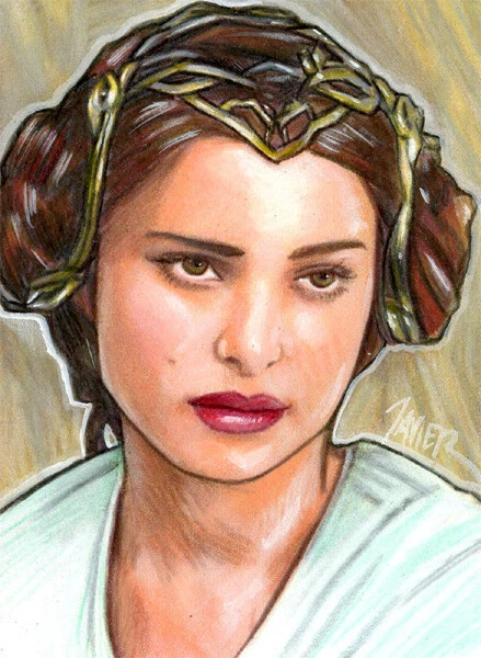 STAR WARS PADME AMIDALA Natalie PORTMAN Variant 5 Sketch Card OPEN Ed ...
