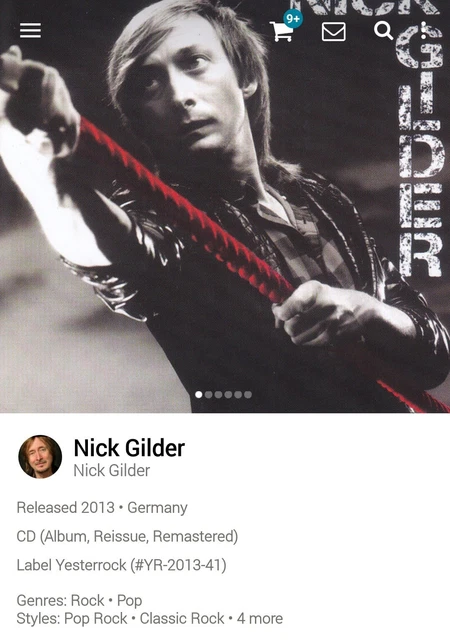 NICK GILDER ~ S /T 2013 Remastered CD 1985 Hi-Tech AOR Melodic Rock ...