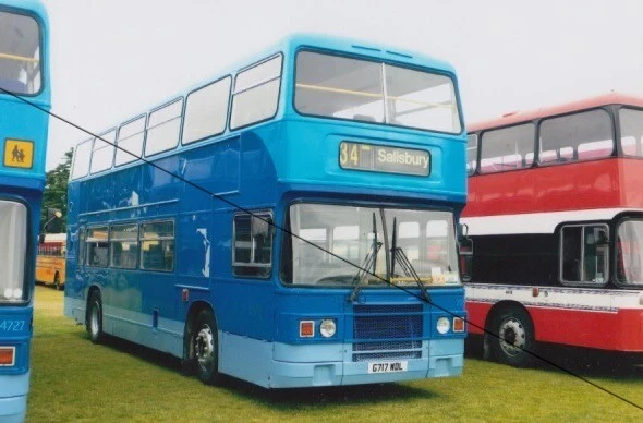BUS PHOTO PHOTOGRAPH,DAMORY X Southern Vectis 717 Leyland Olympian Pic ...