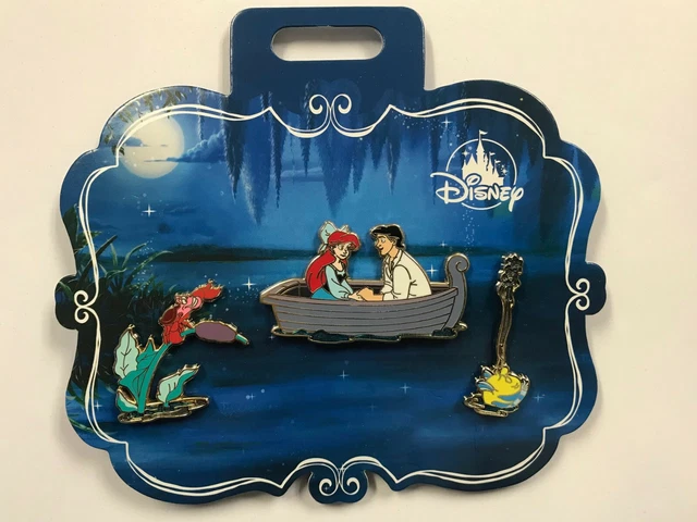 DISNEY 2020 THE Little Mermaid Ariel & Eric En Bateau Bisou Fille 3 Pin ...