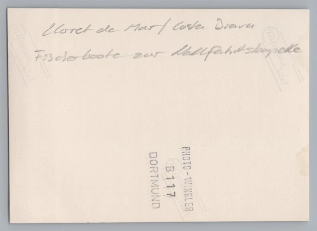 LLORET DE MAR Costa Brava Spanien 1960 - Fischerboote zur ...