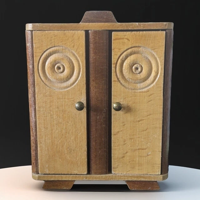 MEUBLE MINIATURE ANCIEN Armoire En Bois Hauteur 17 cm Largeur 15 cm EUR 35,00 - PicClick FR