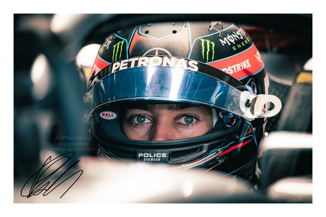 GEORGE RUSSELL 2022 Signed A4 Autograph Photo Print £6.99 - PicClick UK