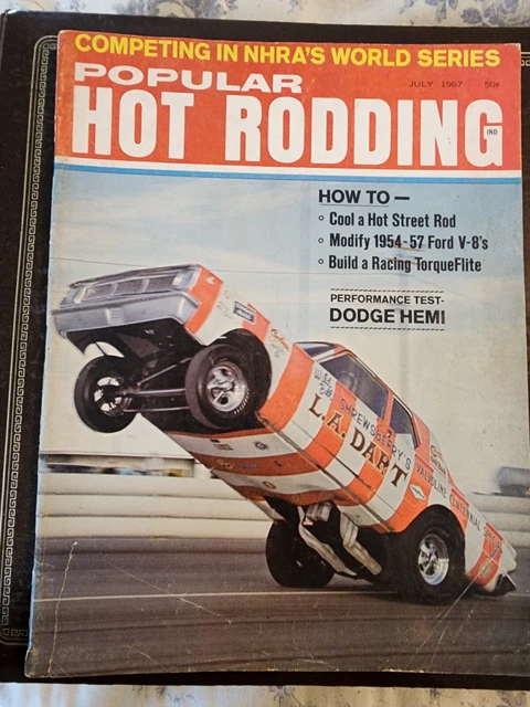 POPULAR HOT RODDING Magazine July 1967 Kawasaki 250 Street Bike Coronet ...