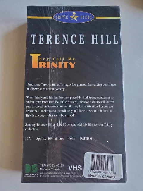 THEY CALL ME Trinity VHS Terence Hill Direct Source Brand New Sealed $9 ...