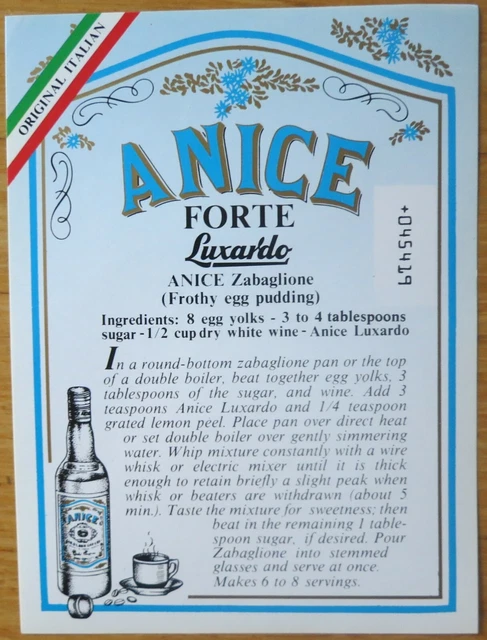 ETICHETTE VINO LIQUORE ANICE Forte Giralomo Luxardo Torreglia EUR 3,84 ...