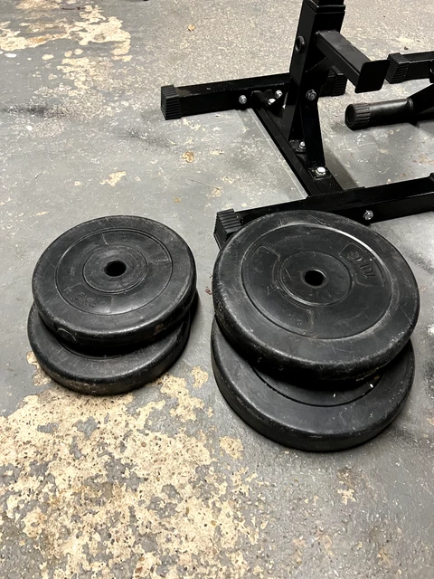 HOME GYM - Opti Bench/Squat Rack/Barbell & Weights 30KG £19.99 ...