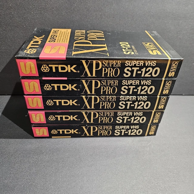 TDK XP SUPER Pro ST-120 VHS Blank Video/Hi-Fi Stereo Tape New Sealed Lot of 5 $49.99 - PicClick CA