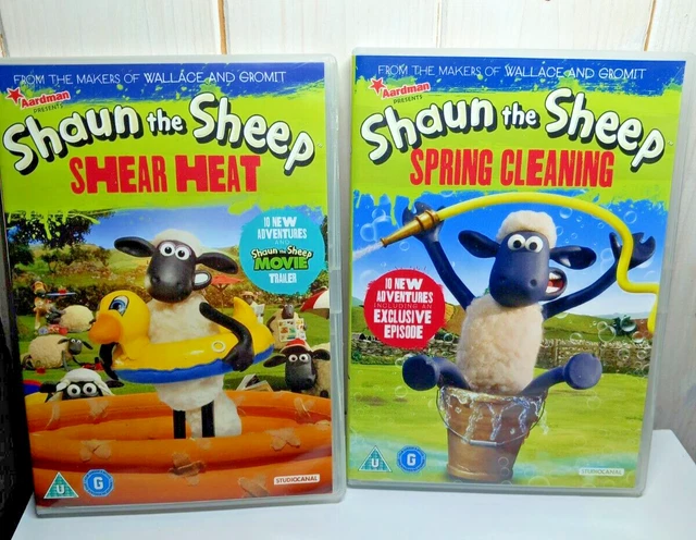 SHAUN THE SHEEP DVD bundle Shear Heat + Spring Cleaning - Aadman ...