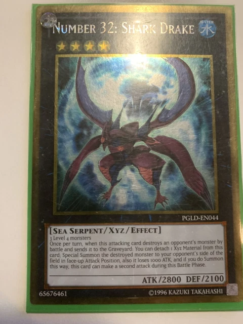 YUGIOH NUMBER 32: Shark Drake Gold Rare PGLD-EN044 NM $3.45 - PicClick AU
