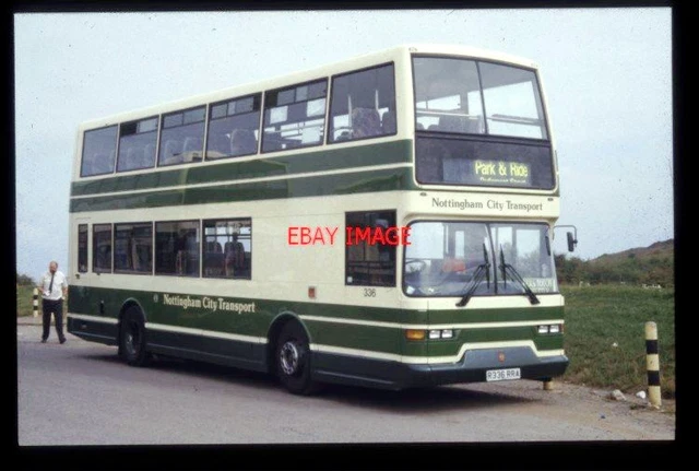 ORIGINAL 35MM SLIDE NOTTINGHAM CITY TRANSPORT BUS NO 336 REG R33 RRA £3 ...