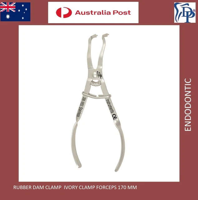 DENTAL ENDO RESTORATIV Rubber Dam Clamp Ivory Clamp Forceps 170 Mm $25. ...
