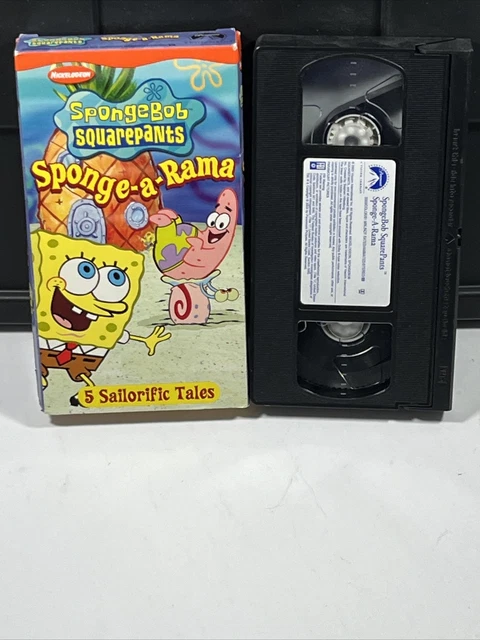 SPONGEBOB SQUAREPANTS: SPONGE-A-RAMA VHS 2003 Nickelodeon 5 Episodes ...