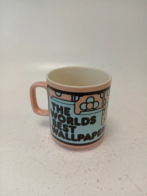 RARE VINTAGE 70S Hornsea Mug The Worlds Best Wallpaperer John Clappison ...