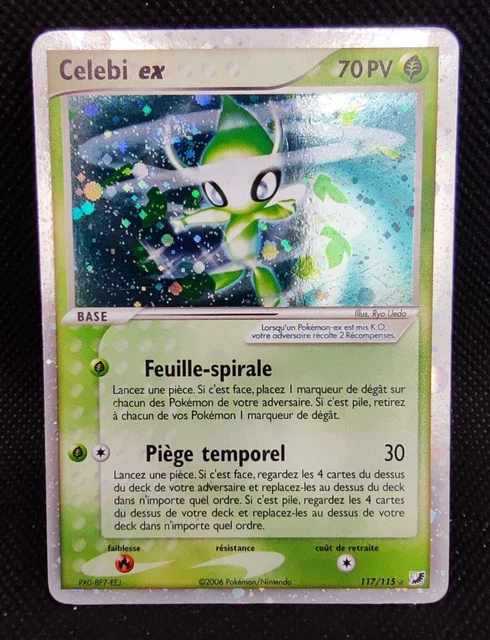 CARTE POKEMON CELEBI EX - Secrete - Bloc EX Forces cachées FR - 117/115 ...