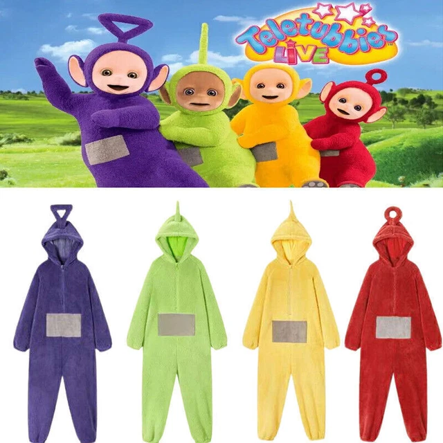 2023 ADULT TELETUBBIES Costume Disi Onesis Lala Cosplay Jumpsuit Pajama ...