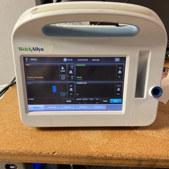 MONITEUR DE SIGNES vitaux Welch Allyn Connex série 6000 SpO2, Temp ...
