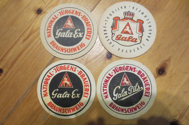 ALTER BIERDECKEL BRAUEREI National Jürgens Gala Bier Braunschweig ...