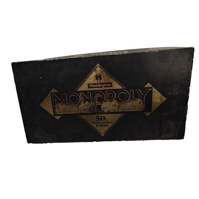 GIOCO DA TAVOLO Monopoly 50th Anniversary Deluxe Edition Waddingtons ...