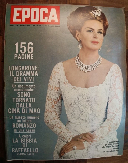 THE DRESSES OF Ingrid Bergman From Epoca Magazine 1963-Ref.13102 £25.13 ...