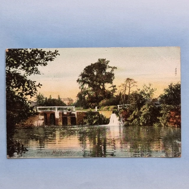MIDHURST POSTCARD 1909 Mill Fall Water Gate Weir Bridge Sussex £6.95 ...