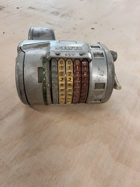 VINTAGE ALMEX TYPE A 1850 Tram Bus Conductor Ticket Machine Mancave ...