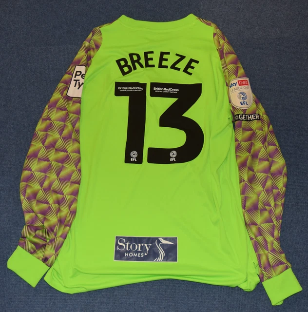 2023/24 UMBRO CARLISLE United Match Worn Shirt #13 Gabe Breeze ...