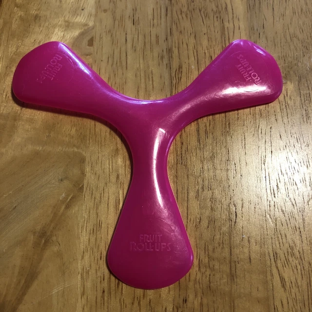 RARE VINTAGE COLLECTIBLE Hot Pink Boomerang Fruit Roll-ups Made In USA ...