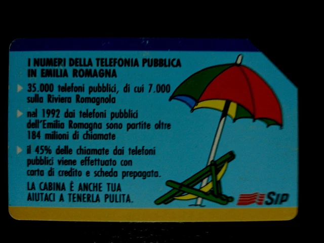 SCHEDE TELEFONICHE SIP scheda Rara Serie Omaggio EMILIA Cabine telefoni pubblici EUR 19,99 ...