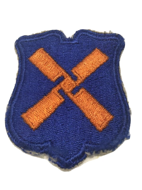ORIGINAL WWII U.S. Army Xiii Corps Cut Edge Full Color White Back Patch ...
