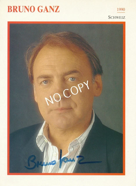 100% ORIGINAL AUTOGRAPH Card Autographed Bruno Ganz E1.50 $141.71 - PicClick AU