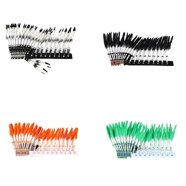INDIAN FEATHER HEADDRESS for Costume Party Role Playing Halloween £28. ...