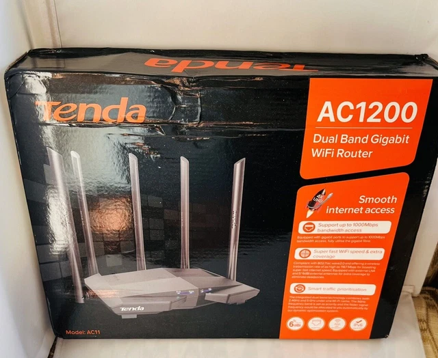 TENDA AC1200 SMART WiFi Router Dual Band Wireless Internet Router ...