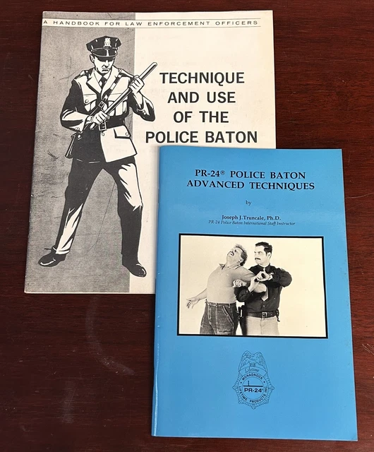 TWO (2) VINTAGE Books PR-24 TECHNIQUE POLICE BATON: Handbook For Police ...