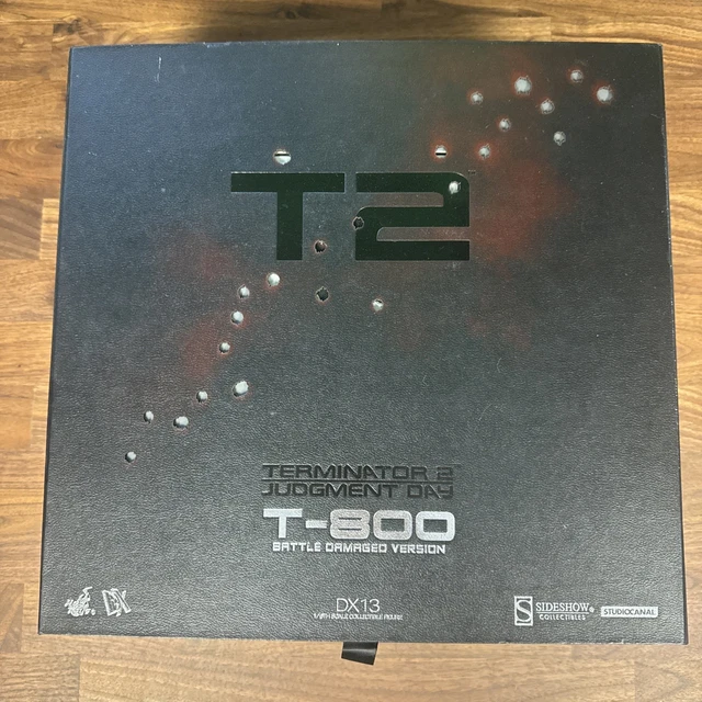 HOT TOYS SIDESHOW Exclusive Dx13 Terminator 2 T-800 Battle Damage 1/6 ...