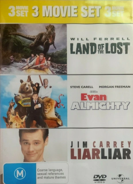 LAND OF THE Lost / Evan Almighty / Liar Liar (DVD, 2011, 3 Discs) Will ...