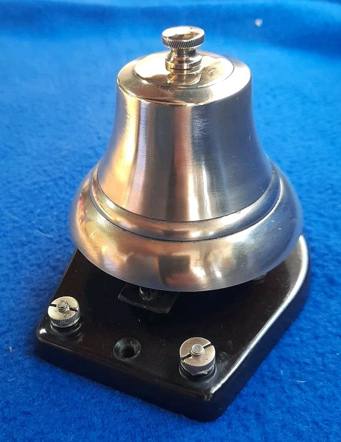 VINTAGE ELECTRIC GEC Bakelite Door Butler Bell Brass Nickel Dome £57.83 ...