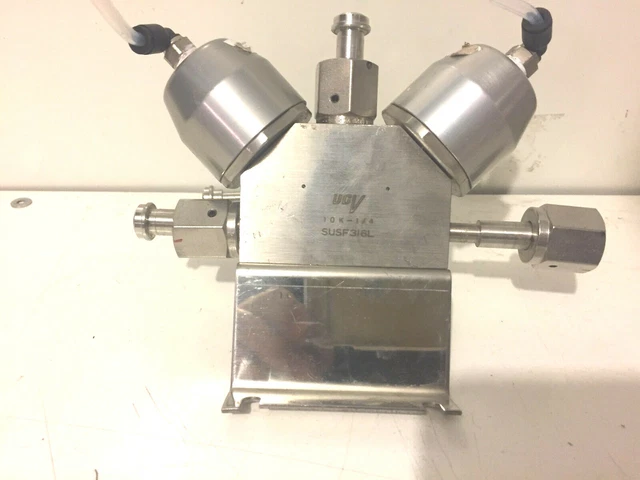 MOTOYAMA SUSF316L 3-WAY Diaphragme Valvule Normalement Fermé Ucv Série ...