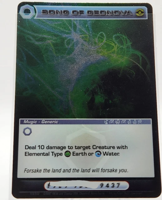 CHAOTIC CARD: SONG Of Geonova Dawn Of Perim Rare Mugic Holo $5.99 ...