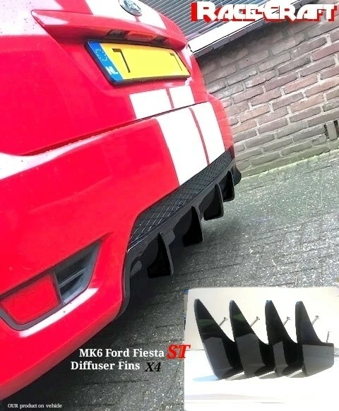 &FITS& FORD FIESTA mk6 st diffuser fins/zetec s fiesta st diffuser fins ...