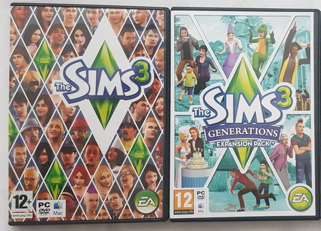 THE SIMS 3 Base Game & Generations Expansion Pack - Pc & Apple Mac £8. ...
